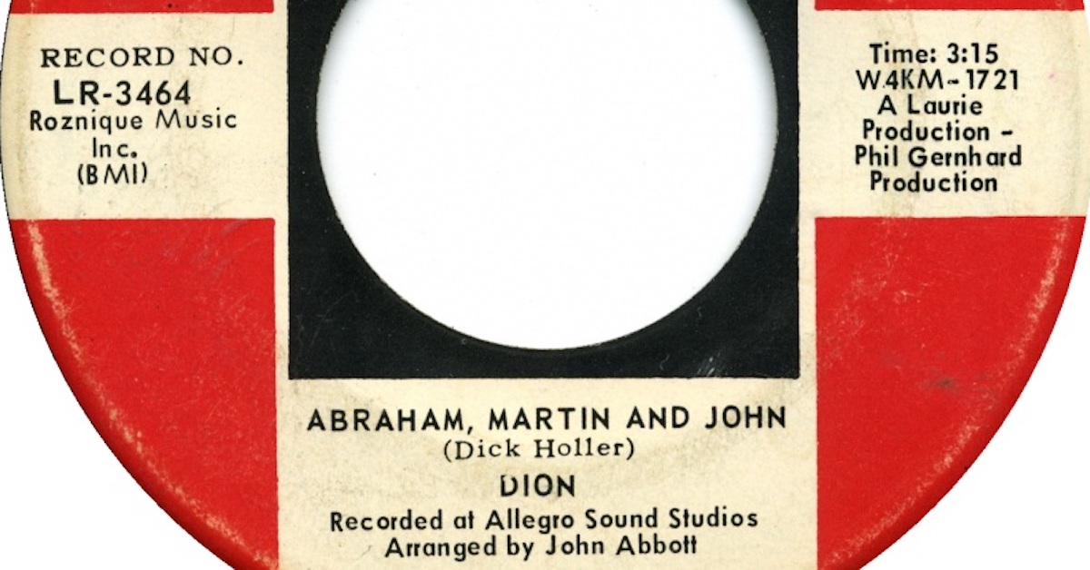 Dion’s Moving ‘Abraham, Martin and John’ - Best Classic Bands
