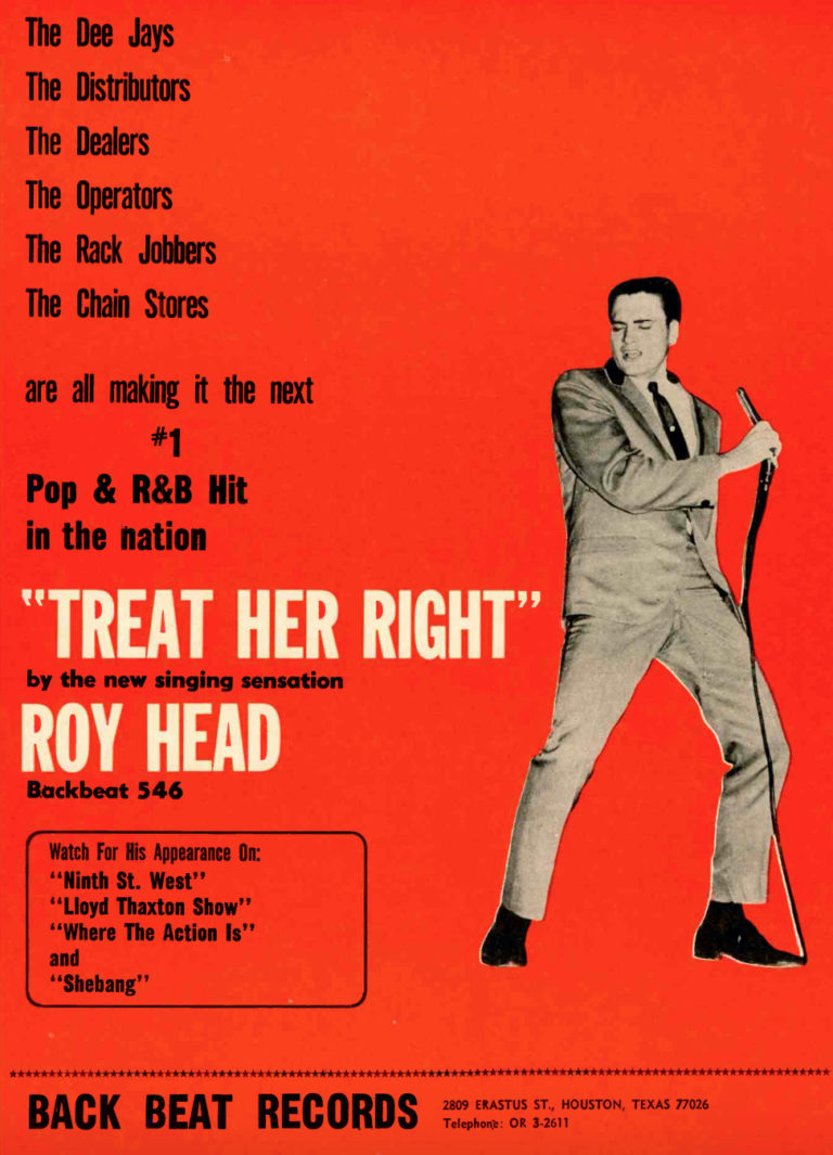 Roy Head, ‘Treat Her Right’ Singer, Dies at 79 | Best Classic Bands