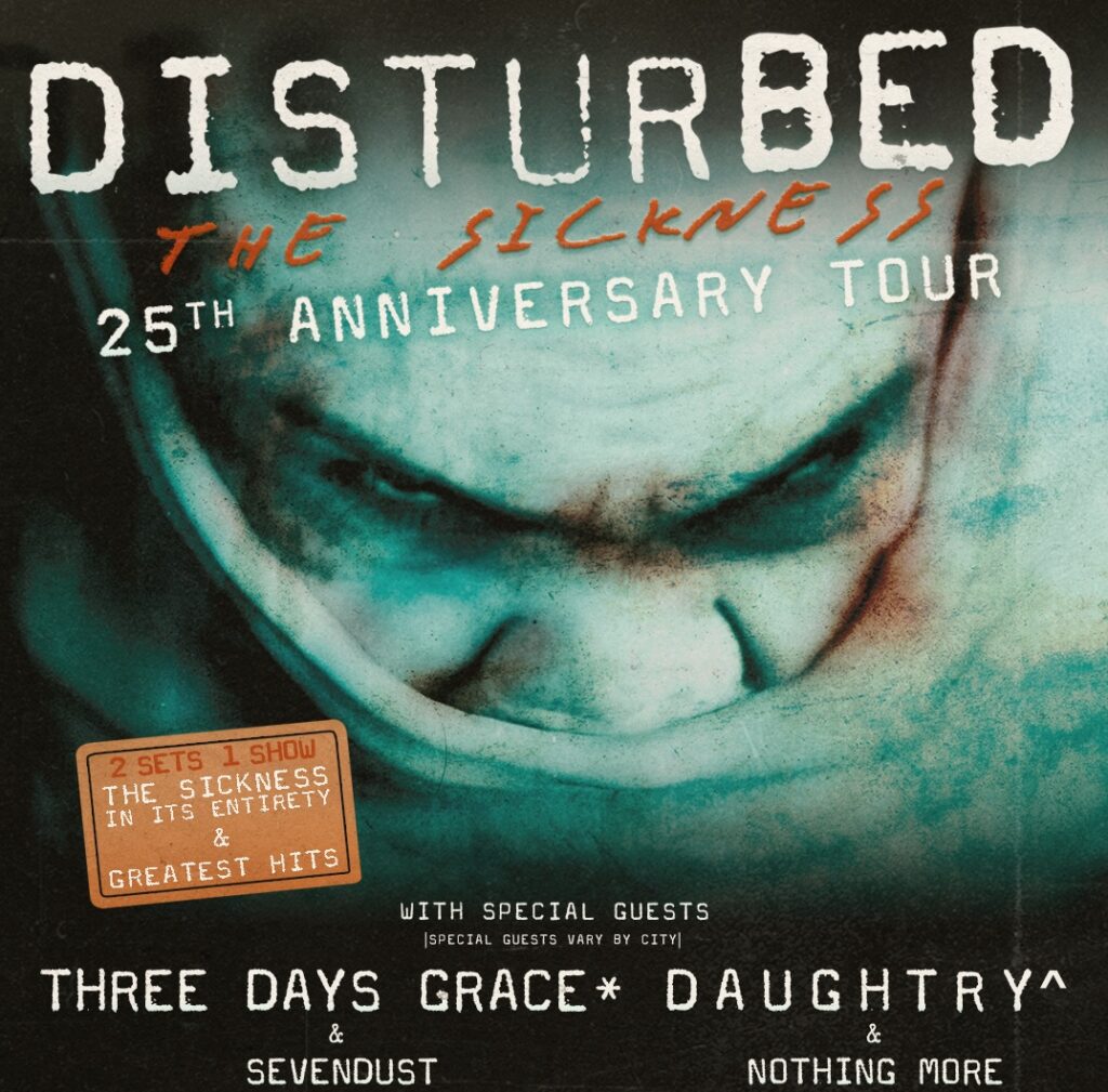 Disturbed Sets 2025 ‘The Sickness’ 25th Anniversary Tour | Best Classic ...